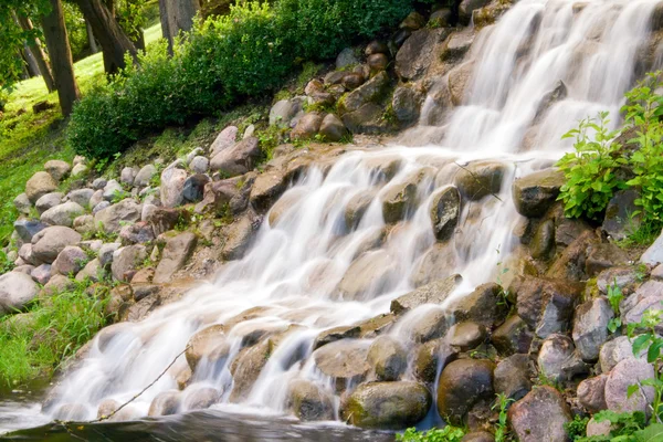 Waterfalls flowing down to levada Caldeirao Verde — Stock Photo © Anita ...
