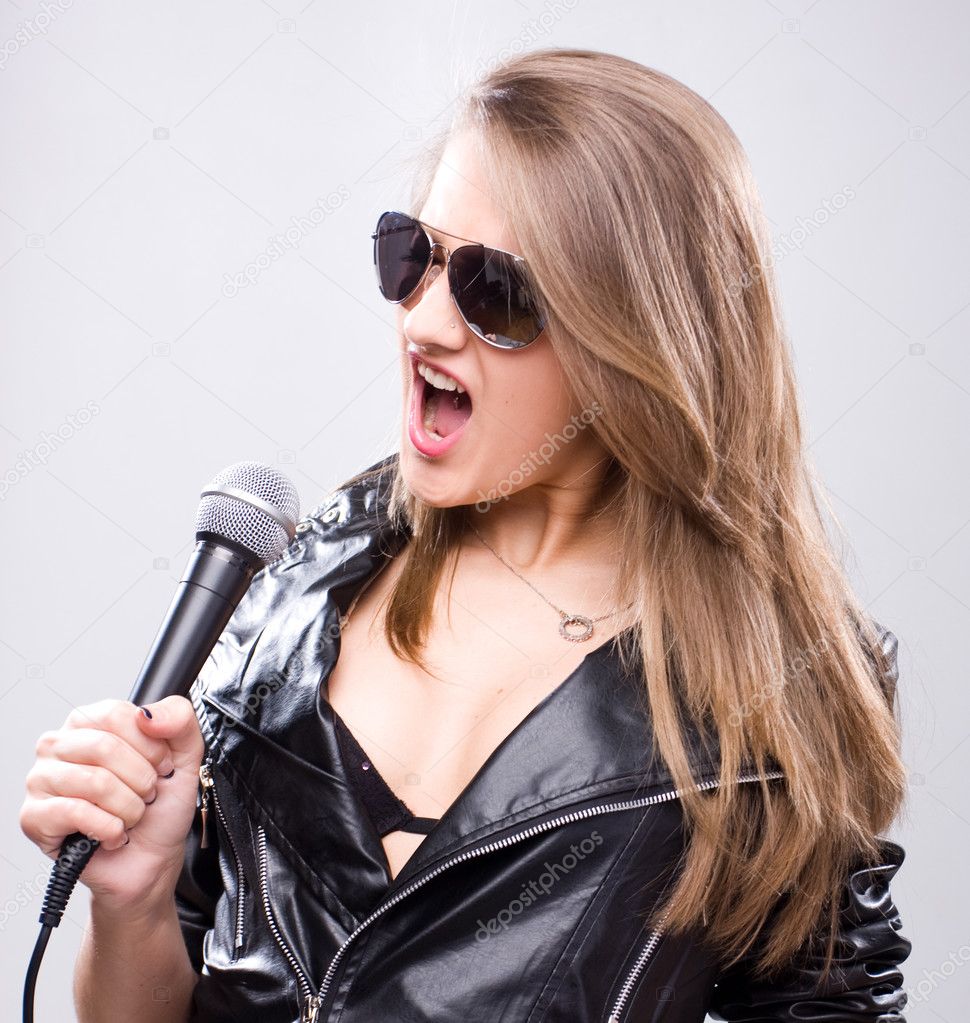 Singer With Microphone at Dale Armour blog