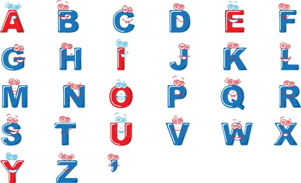 Alphabet with eyes Vector Art Stock Images | Depositphotos