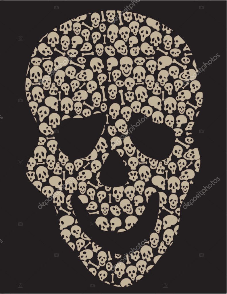 Calavera humana Vector de stock por ©buravtsoff 1771044