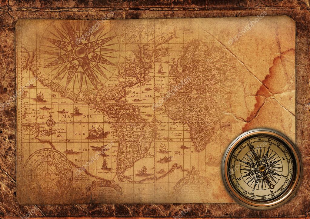 Vintage viejo mapa: fotografía de stock © katrin #1836458 | Depositphotos