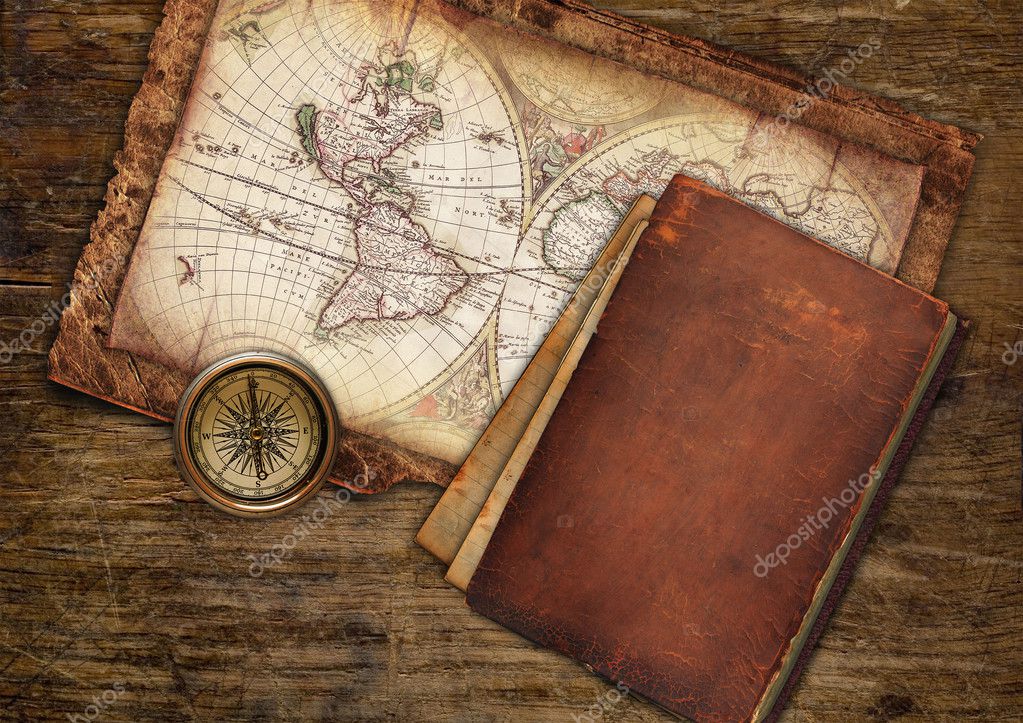 Vintage old map Stock Photo by ©katrin 1836654