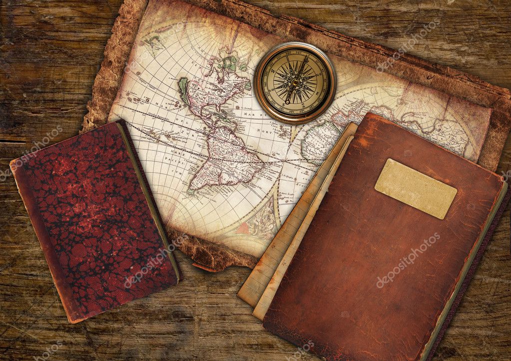 Vintage old map Stock Photo by ©katrin 1836674