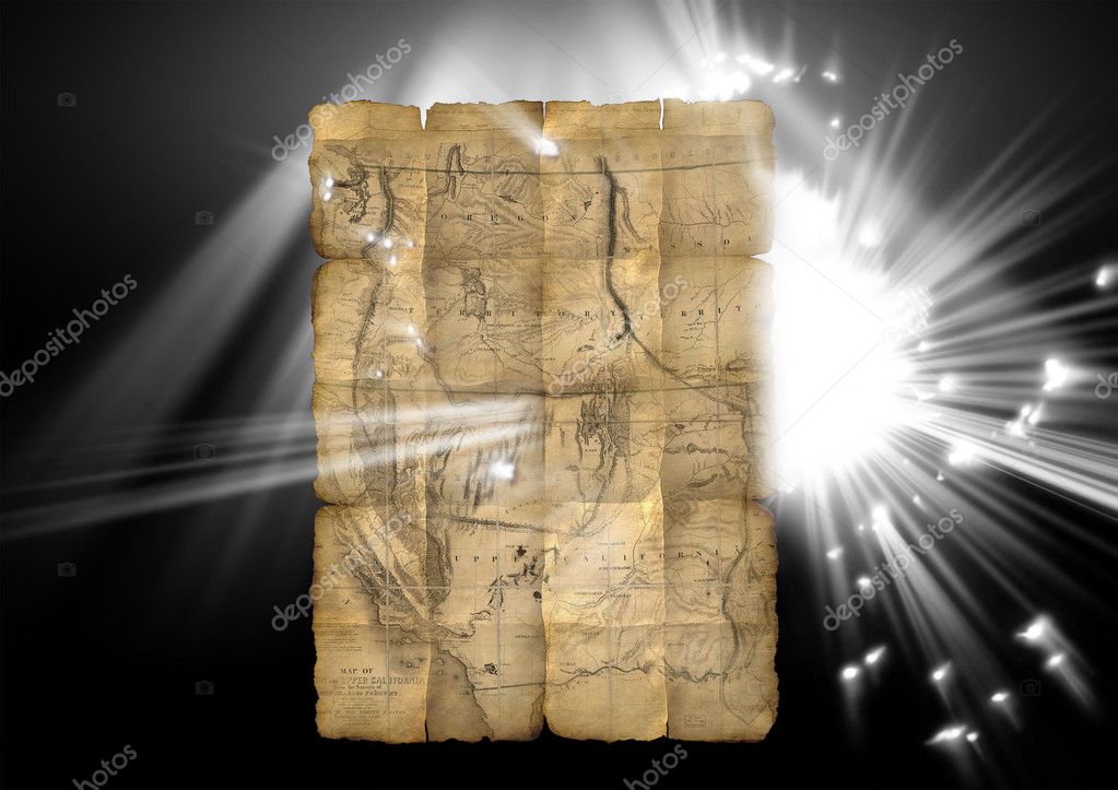 Vintage old map Stock Photo by ©katrin 1840333