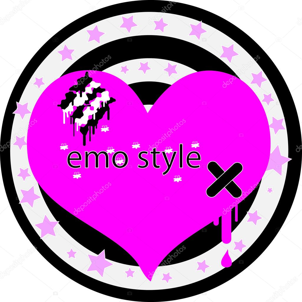 Emo logo — Stock Vector © lugers #2025434
