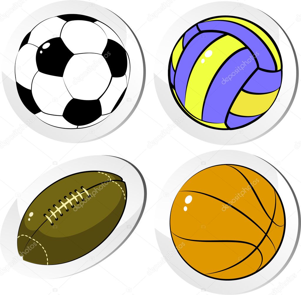 Four balls — Stock Vector © jara3000 #1852326