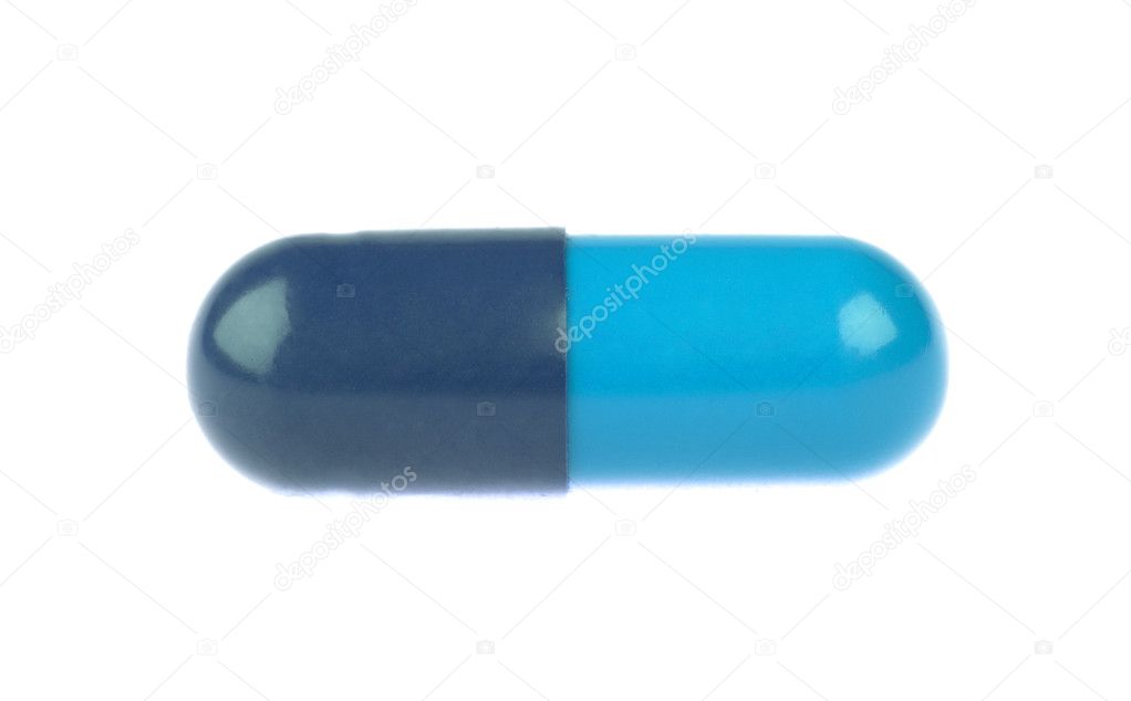 Blue vitamin capsule — Stock Photo © L_amica #2544603