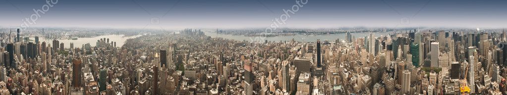 New York City 360 degree panorama — Stock Photo © simsale #2586007