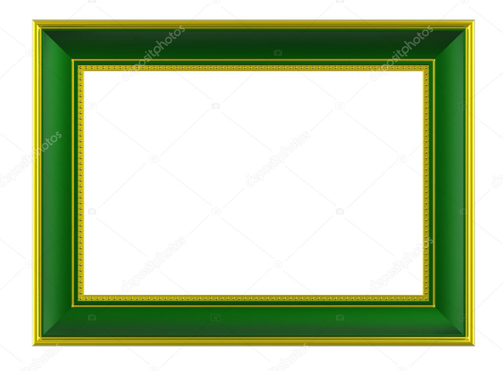 Gold-green picture frame ⬇ Stock Photo, Image by © ppart1 #2615456