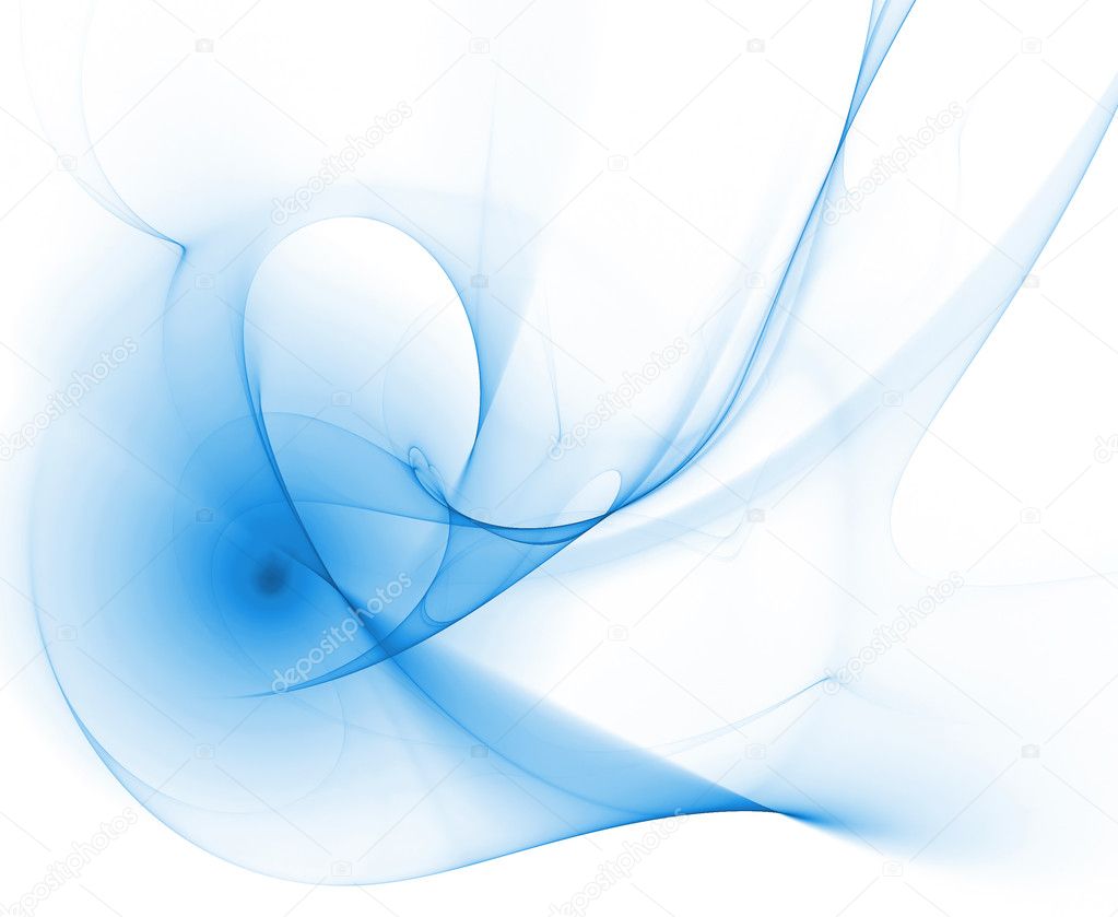 Blue swoop fractal over white — Stock Photo © mantonino #2419363