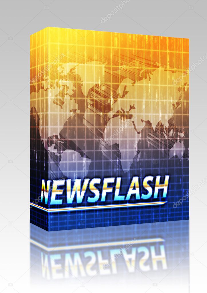 News splash screen box package — Stock Photo © kgtohbu #2098373
