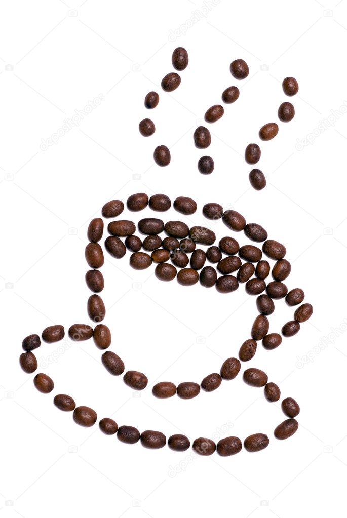Coffee cup shape Stock Photo by ©Pietus 1913312