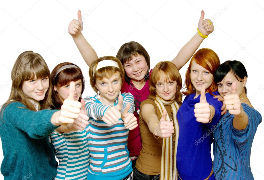 Happy girls — Stock Photo © soloir #1900218