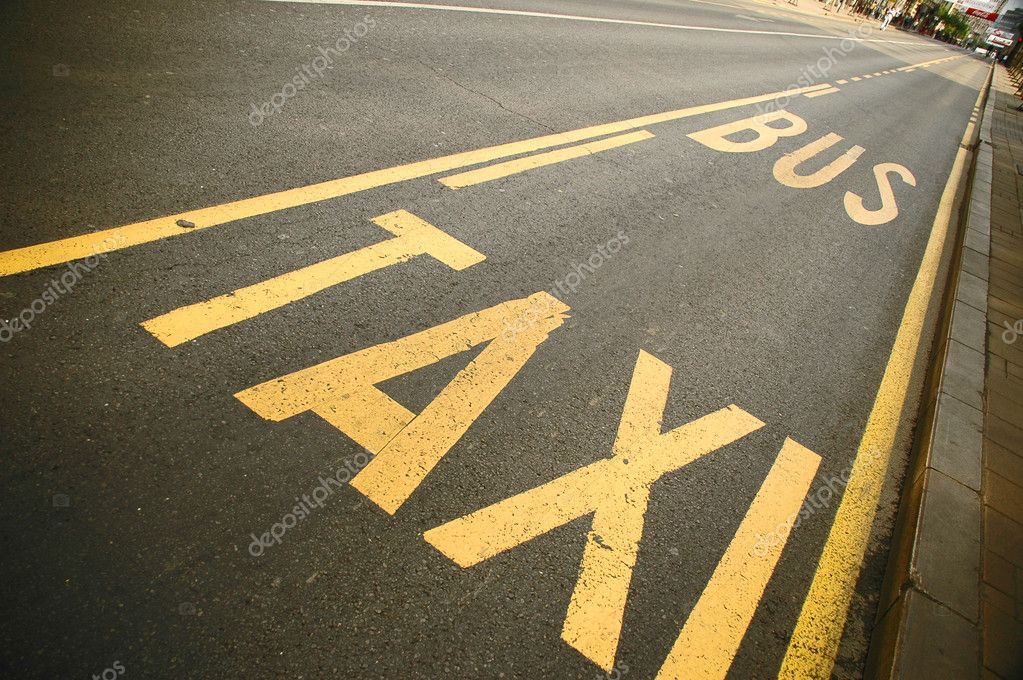Bus and taxi street signs — Stock Photo © vladek #2521502