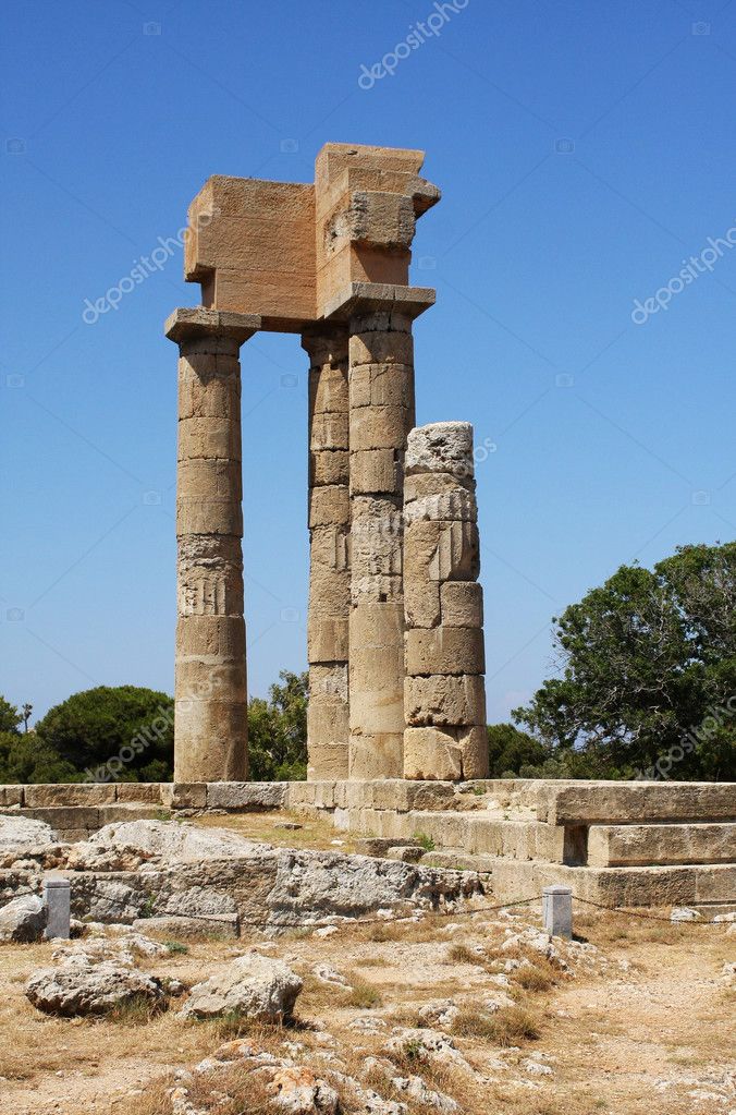 Ancient ruins - Rhodes, Greece — Stock Photo © nekitt #2111012