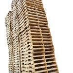 Stacked wooden pallet columns — Stock Photo © evoken68 #2100956