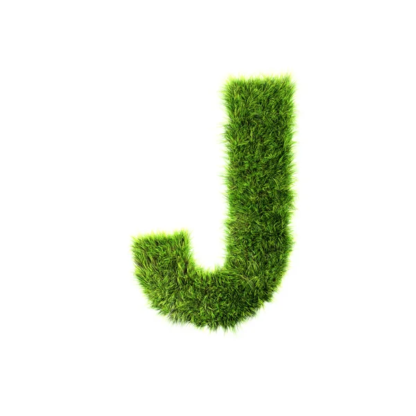 The Letter J In Green