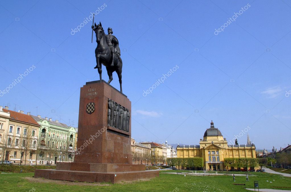 Statue of king Tomislav — Stock Photo © zatletic #2163920