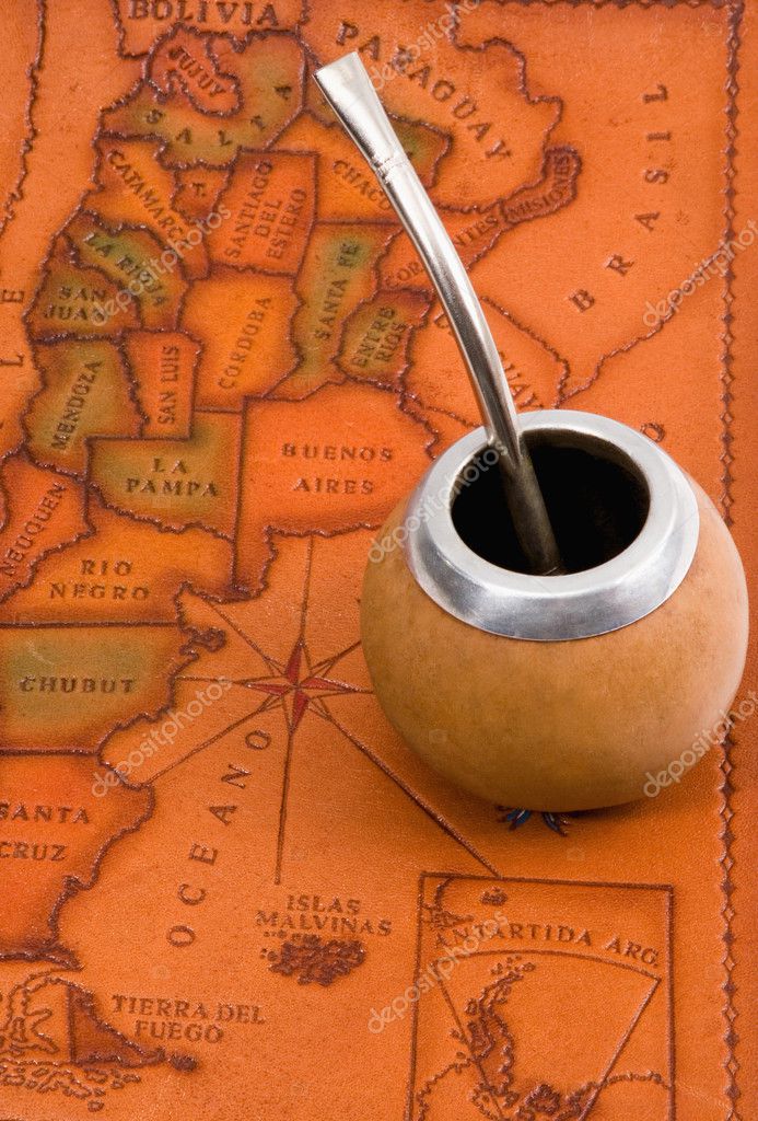 Yerba mate on map — Stock Photo © geniuslady #2397345