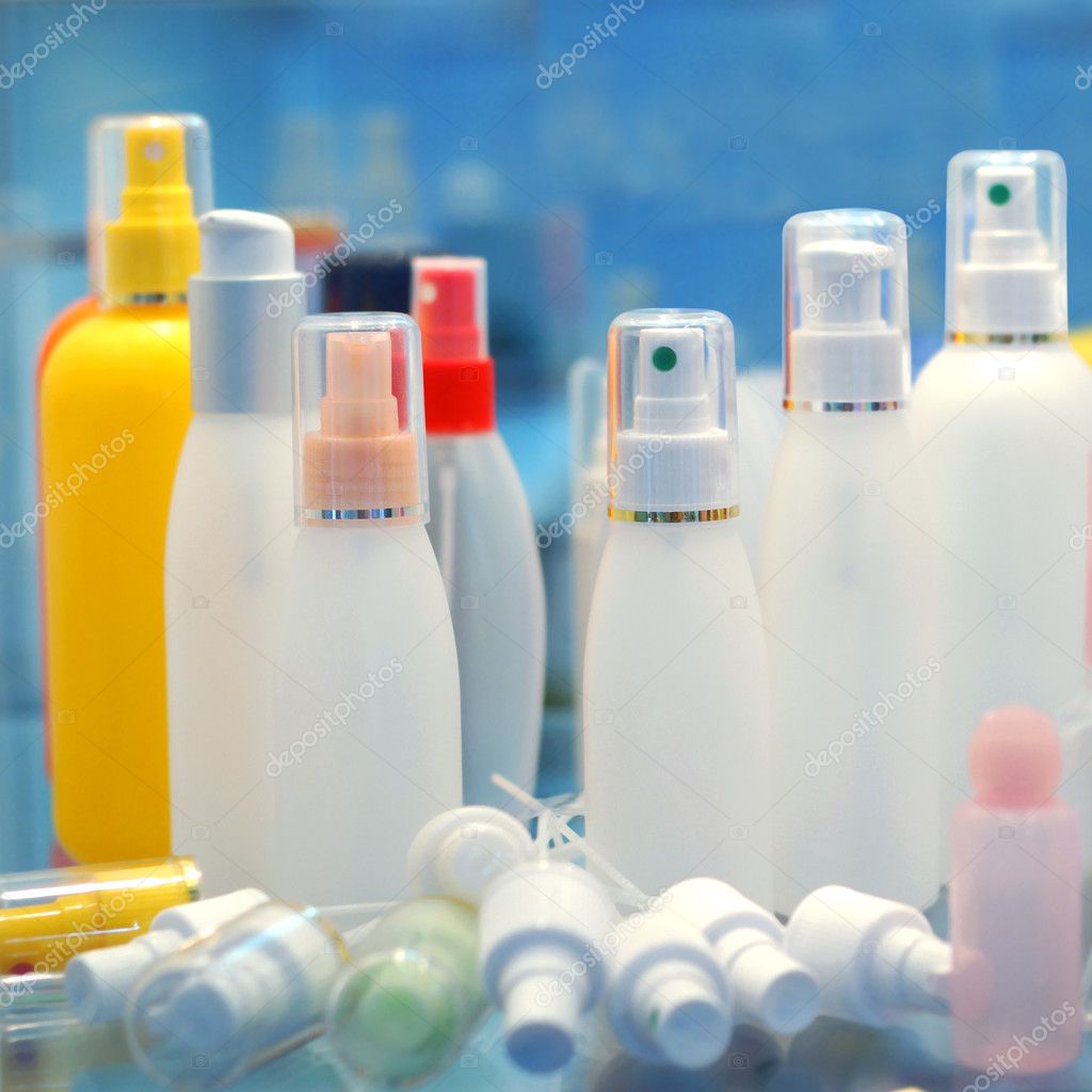 Cosmetic product containers Stock Photo by ©casaalmare 2605373