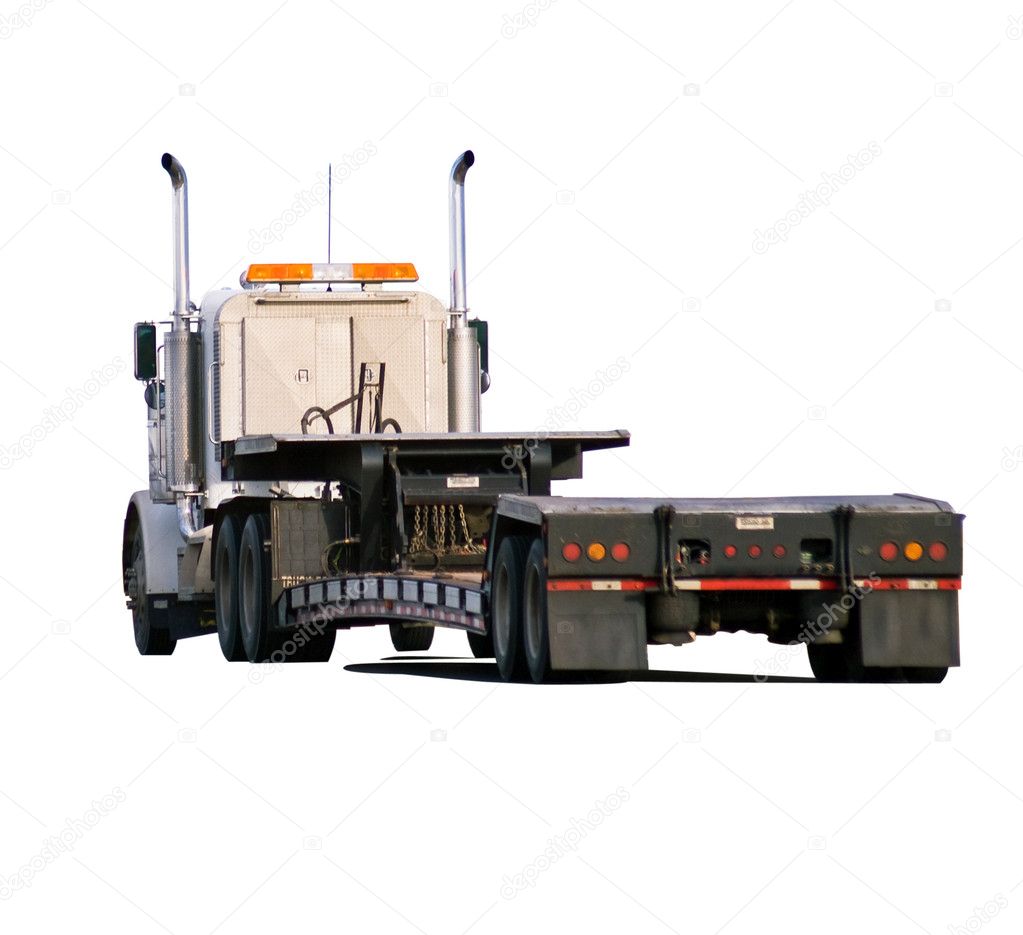 Big rig with drop-deck trailer — Stock Photo © rcarner #1986759