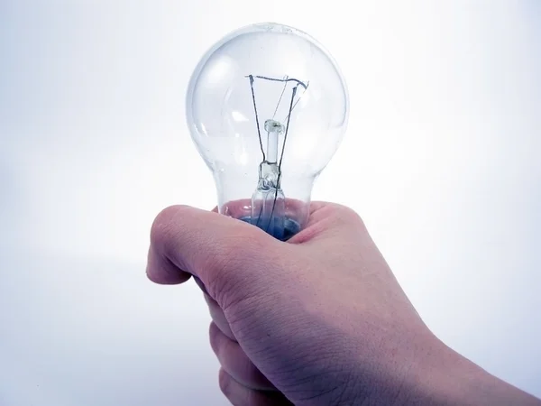 Hand with lamp - Stock Image - Everypixel