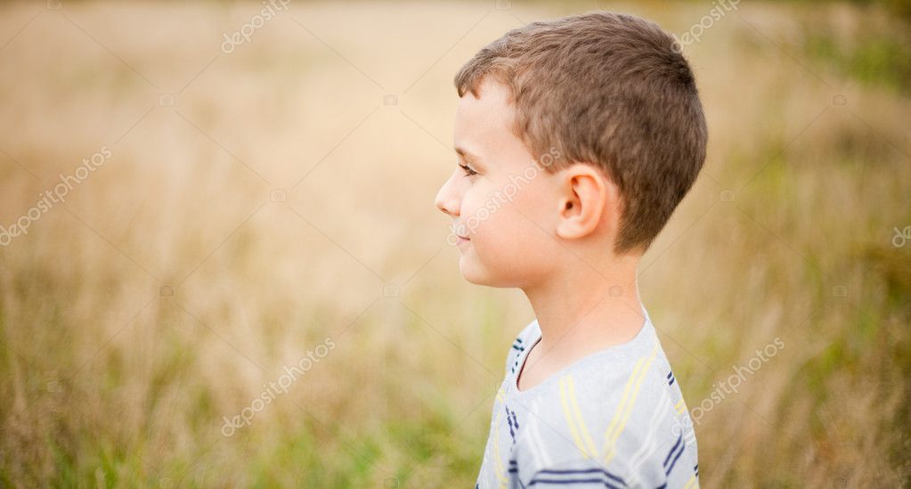 Cute kid profile Stock Photo by ©Xalanx 2011087