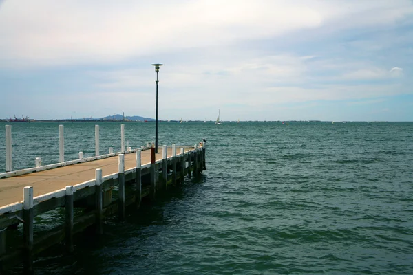 Vacation in Tropic Paradise. Jetty on Isla Mujeres, Mexico — Stock ...
