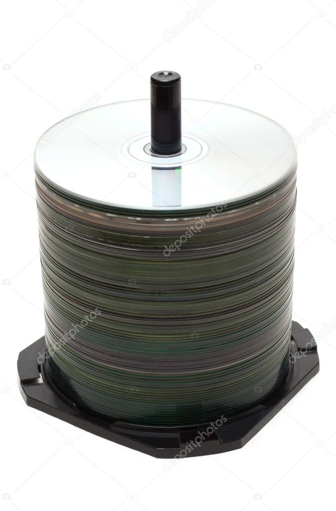 Pile CD disk on spindel Stock Photo by ©Ruslan 2231331