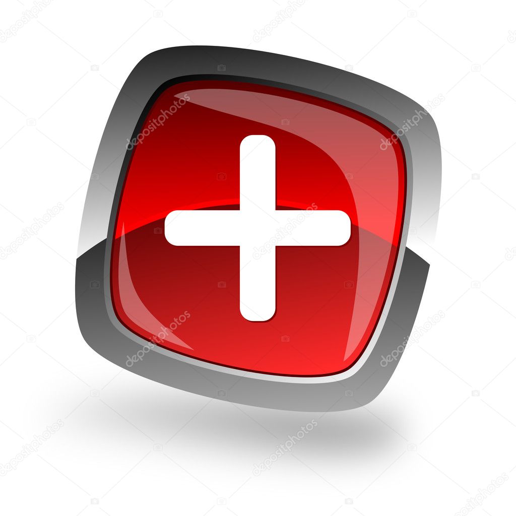 Plus internet icon — Stock Photo © alexwhite #2050528