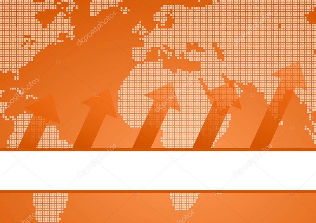 International business orange background Stock Photo by ©alexwhite 2080455