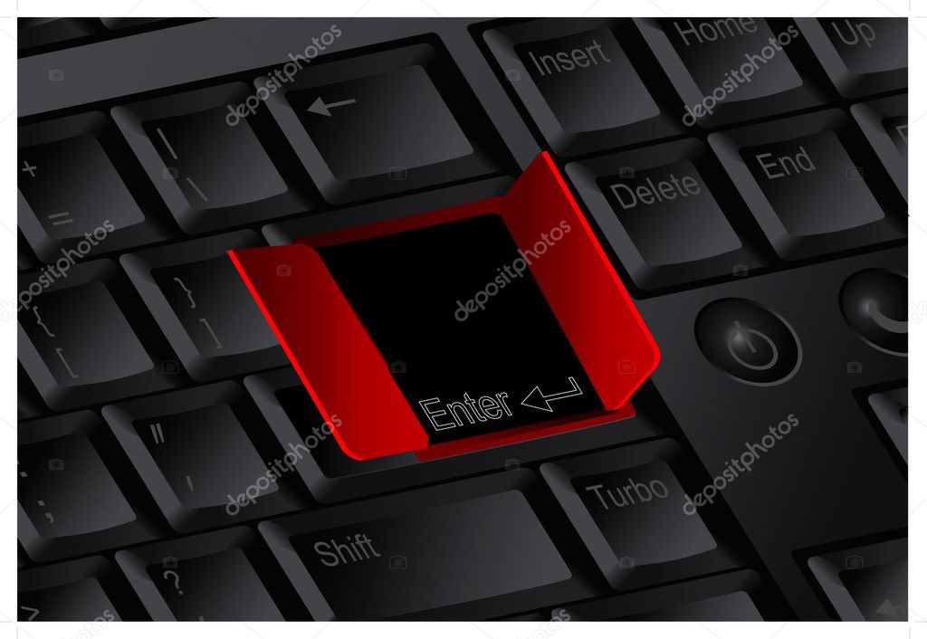 Enter door keyboard Stock Vector Image by ©ngaga35 #2327029