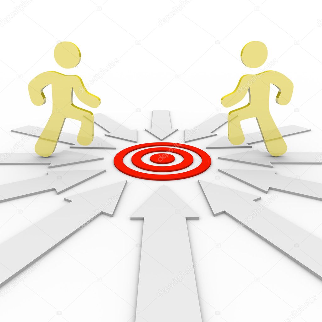 Two Competiting for the Prize — Stock Photo © iqoncept #2038699