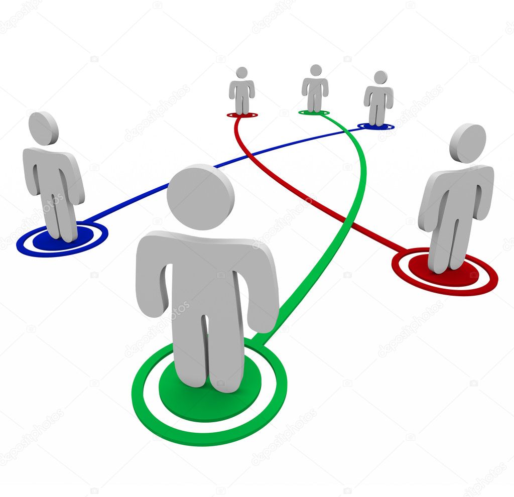 Partnership Links - Personal Connections — Stock Photo © iqoncept #2038914