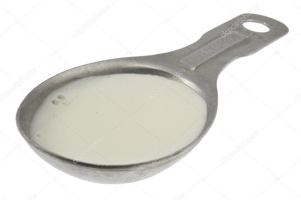 Tablespoon of milk or creamer — Stock Photo © PixelsAway #2057524