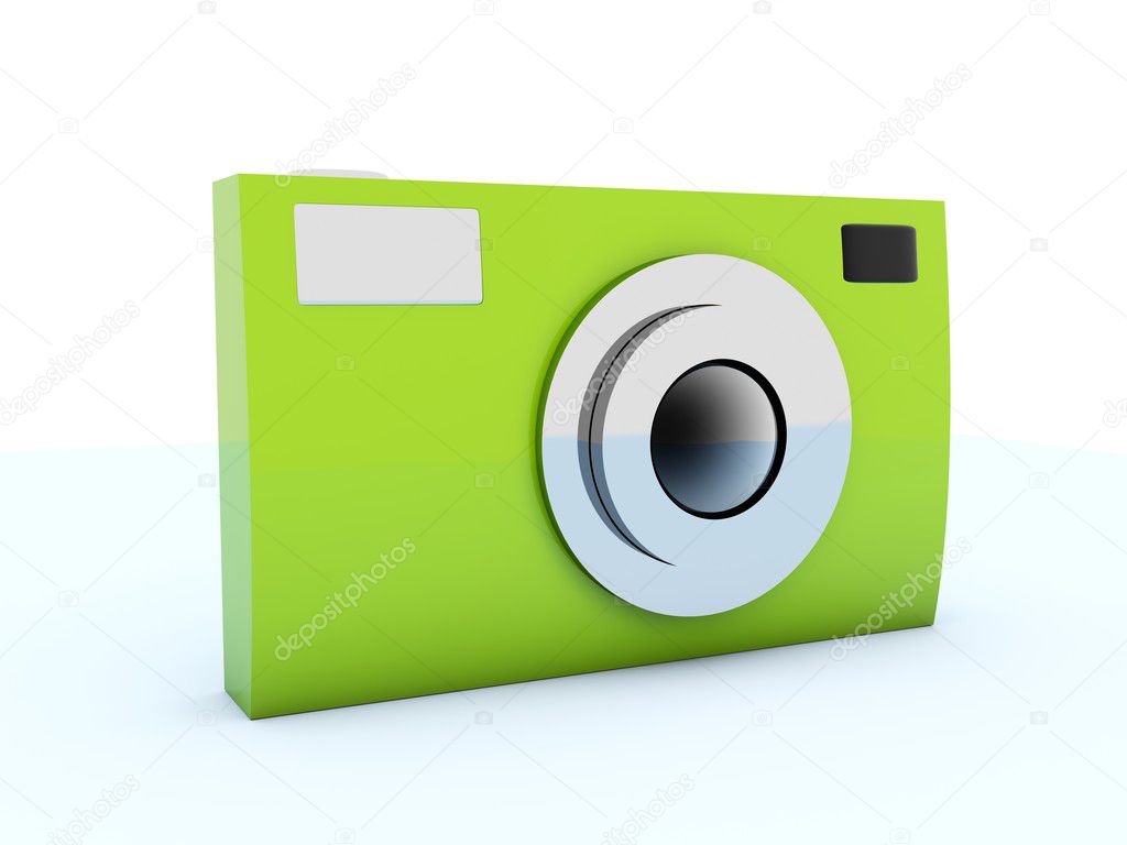 Green photo icon — Stock Photo © Mishchenko #2095803