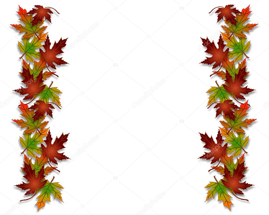 Autumn Fall Leaves Border — Stock Photo © Irisangel #2088290