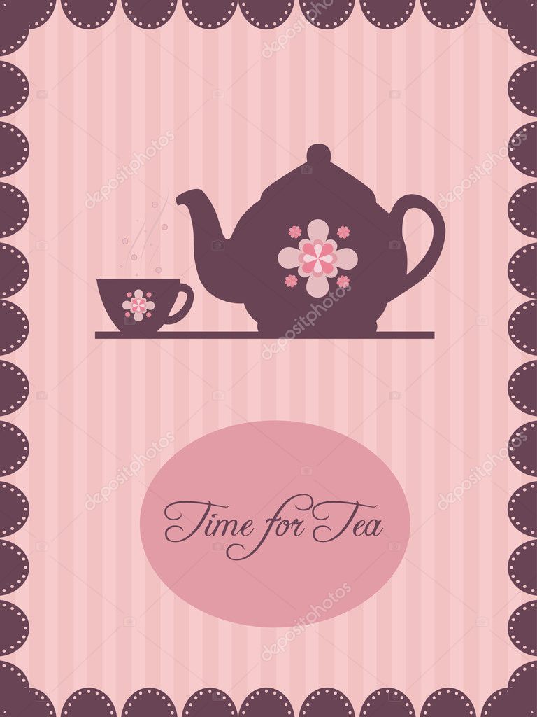 Tea time Stock Vector by ©hollymolly 2478146