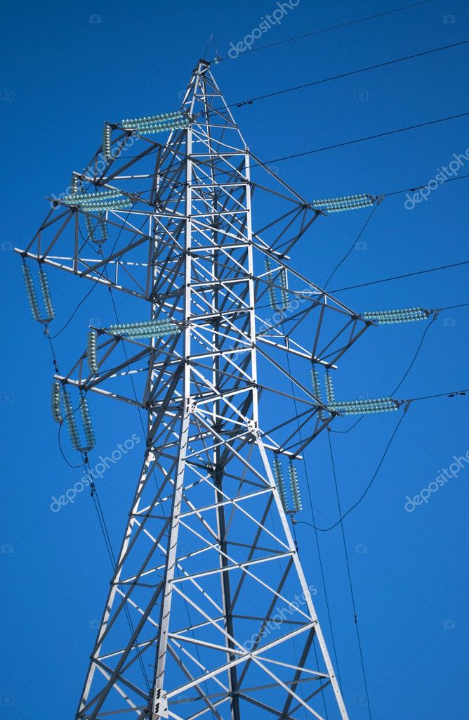 High-voltage electric pillar — Stock Photo © Artizarus #2443821