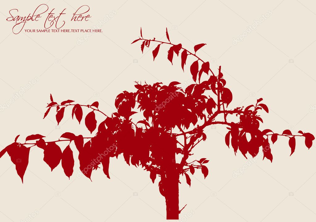Vector plant background Stock Vector Image by ©wenjun3005 #2131021