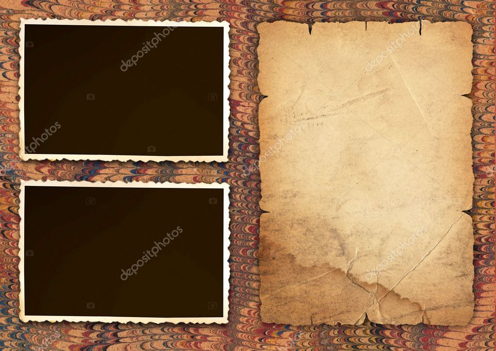 Vintage paper and photo frames Stock Photo by ©exmatrix3 2088721