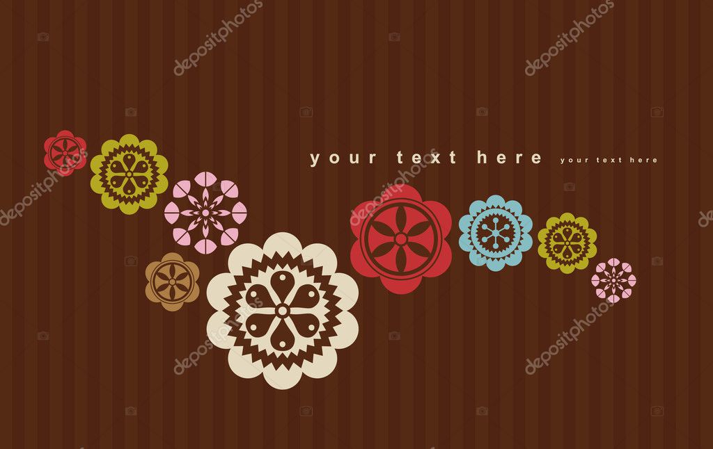 Vector flower card design Stock Vector Image by ©vector_rgb #2177768