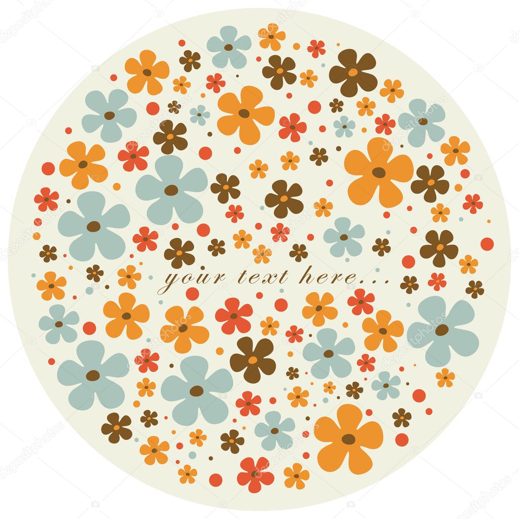 Flower card design Stock Vector Image by ©vector_rgb #2178316