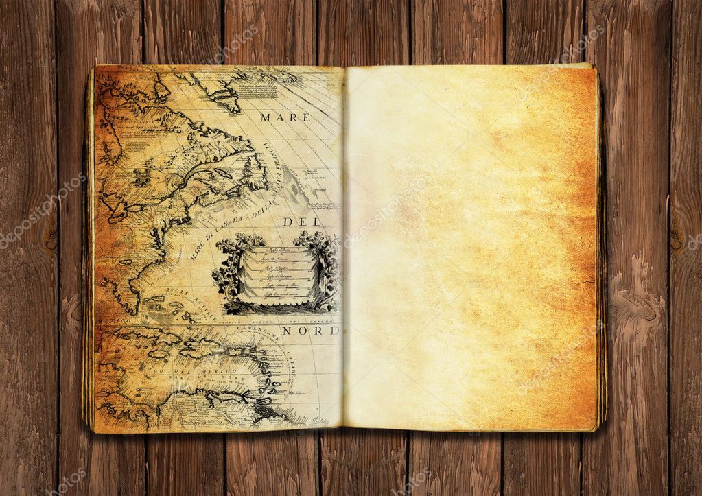 Vintage map book — Stock Photo © exmatrix4 #2133750