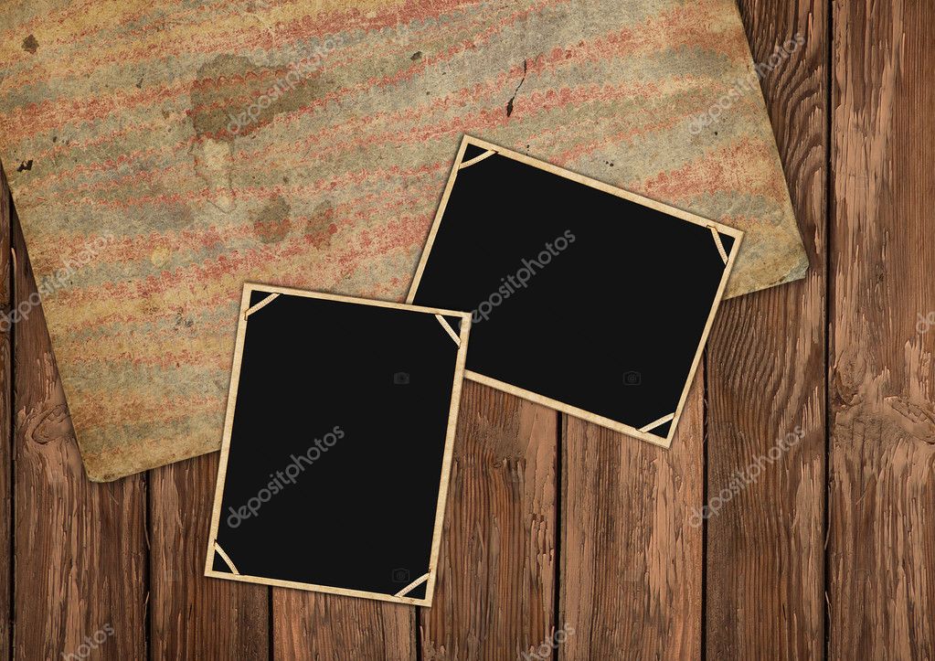 Vintage paper and photo frames — Stock Photo © exmatrix4 #2137743
