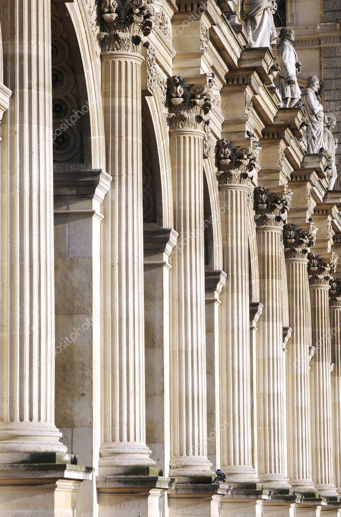 Classic building pattern with pillar — Stock Photo © zenjung #2231937