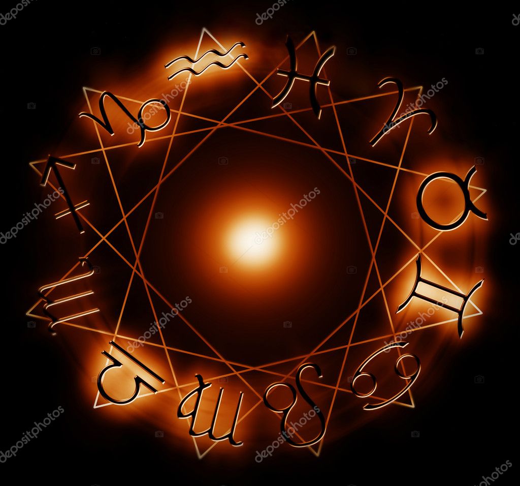Fire zodiac circle Stock Photo by ©zffoto 2169308
