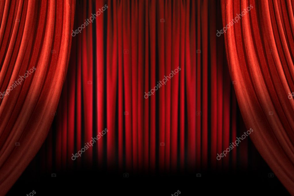 Old fashioned elegant stage with swag ve — Stock Photo © tobkatrina ...