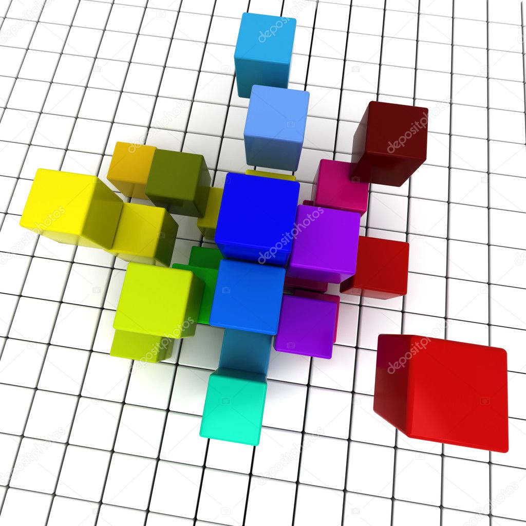 Cubes and squares Stock Photo by ©franckito 2191377