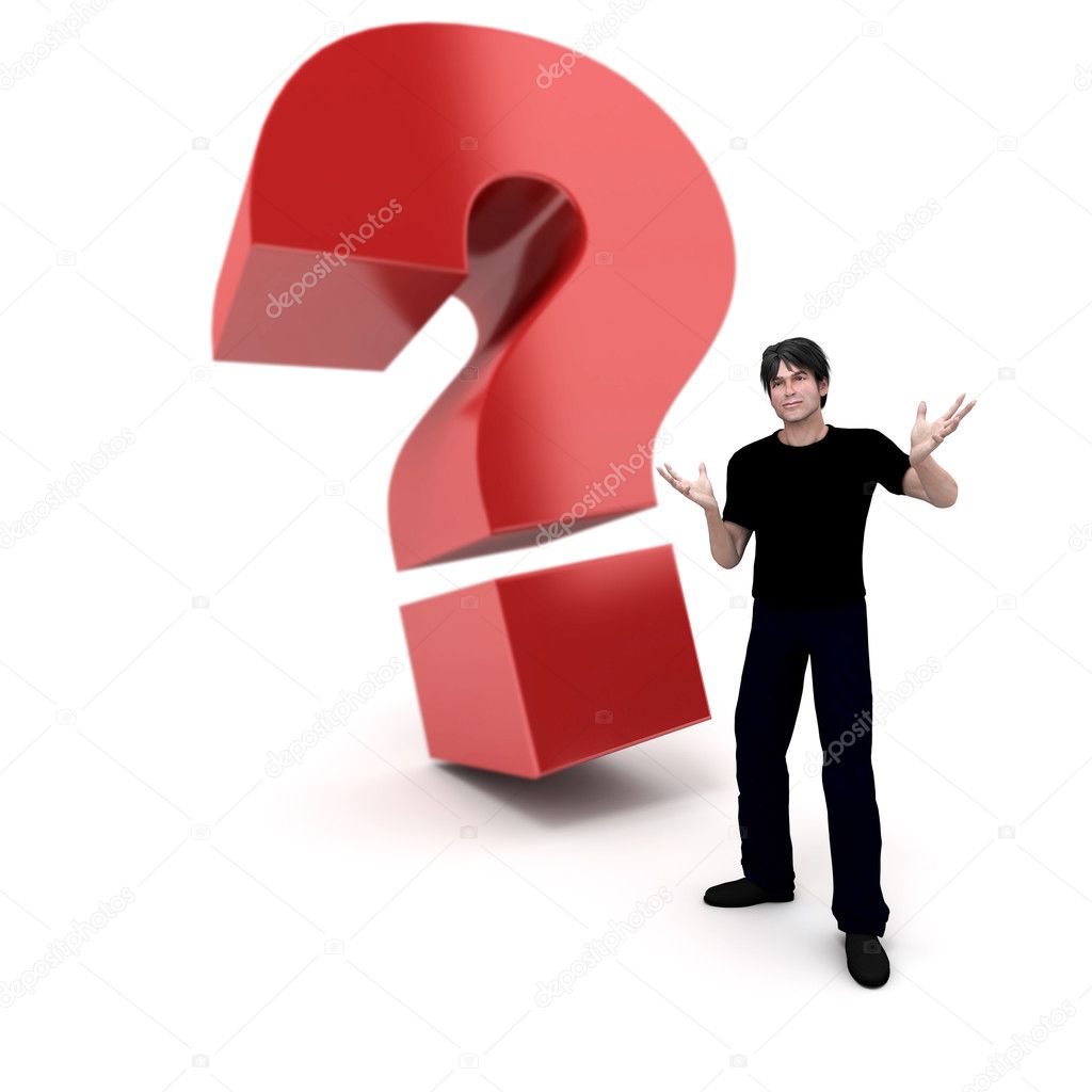 Questionning man — Stock Photo © franckito #2542632